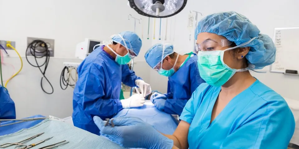 surgeons operating